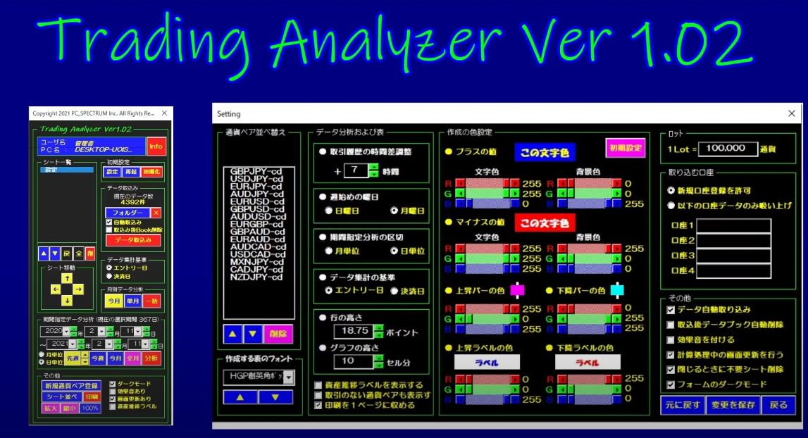 Trading Analyzer ver1.03 - Indicators・E-books - GogoJungle | Auto ...