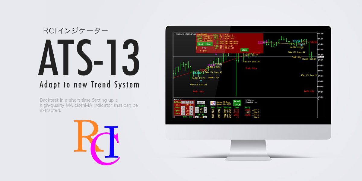 ATS-13 RCIインジケーター - インジケーター・電子書籍 - 世界のトレード手法・ツールが集まるマーケットプレイス - GogoJungle
